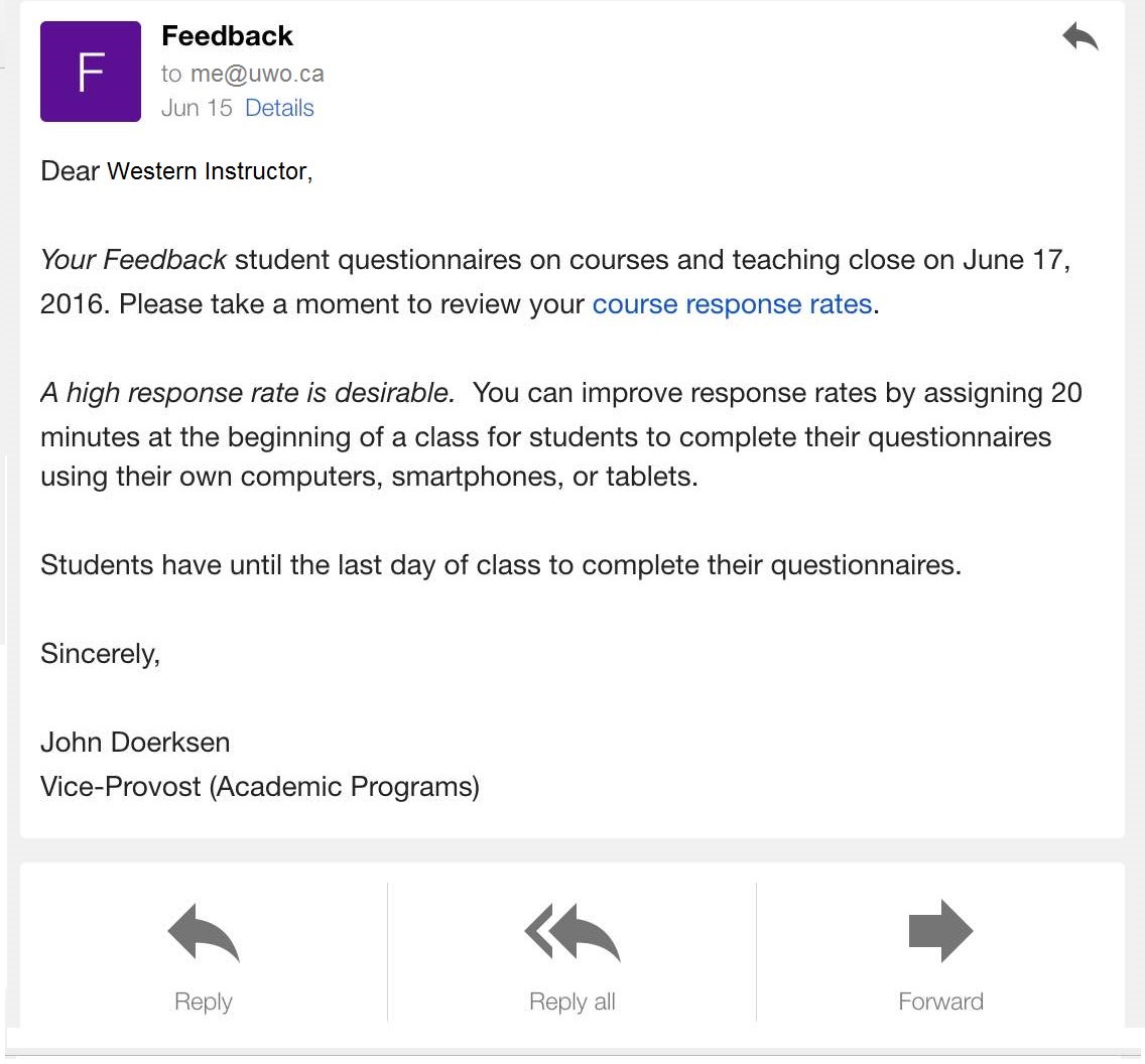 Your Feedback Western University